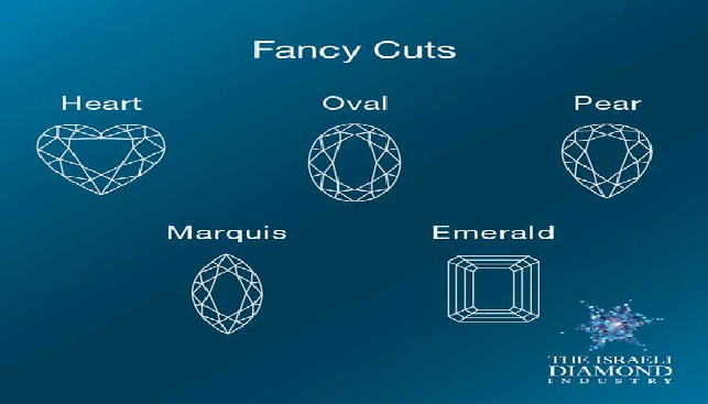 Sections of Fancy Cut Diamonds - Israeli Diamond Industry