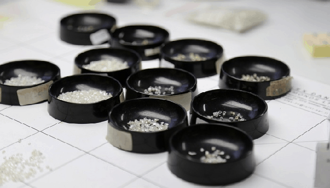 Sorted rough diamonds - Israeli Diamond Industry