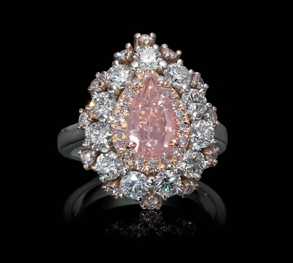 pink_diamonds_ring - Israeli Diamond Industry