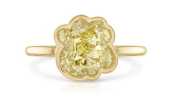 Check out This New $50K Popcorn-Cut Diamond Engagement Ring - Israeli ...