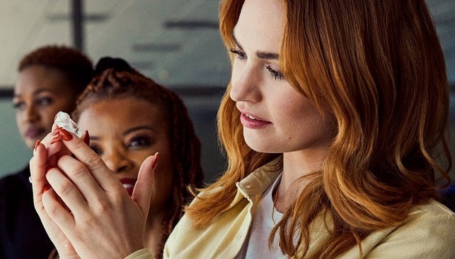 Actor Lily James Visits Botswana as NDC Global Ambassador - Israeli Diamond